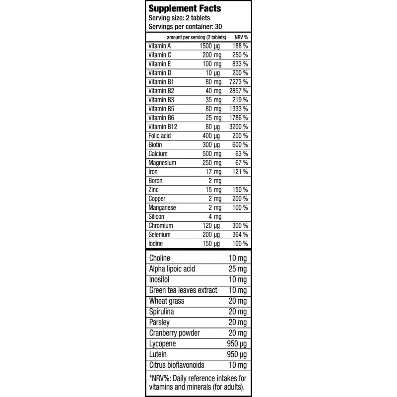 Biotech USA Multivitamin for Women Mineral Antioxidant Complex 60 - 120 ...
